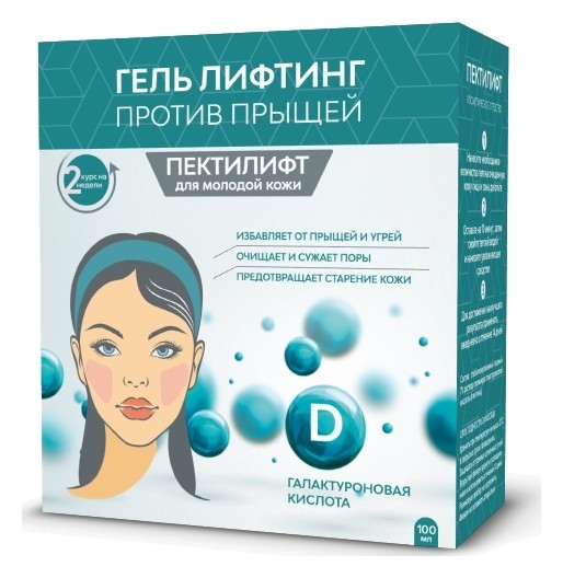 Пектилифт гель лифтинг против прыщей и угрей для молодой кожи (курс 2 ...